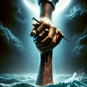 A close-up view of two African-American hands. One hand is reaching ...